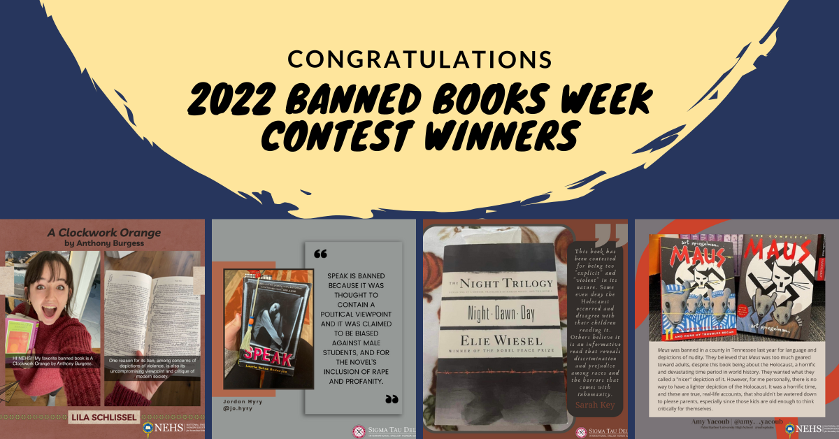 Congratulations 2022 Banned Books Week Contest Winners – NEHS Museletter